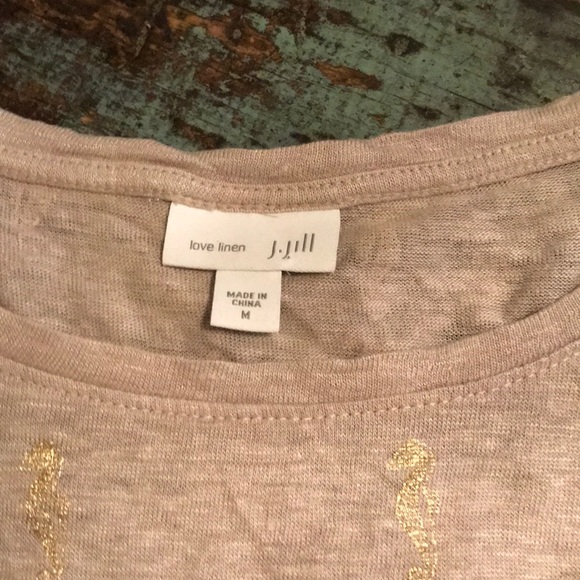 J. Jill | Tops | J Jill Love Linen Tee Shirt | Poshmark